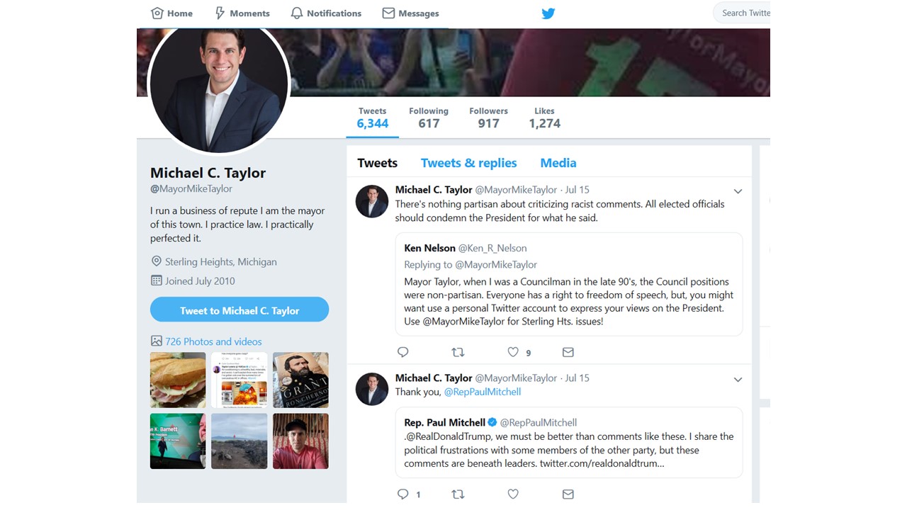 Taylor has TDS - Macomb Politics